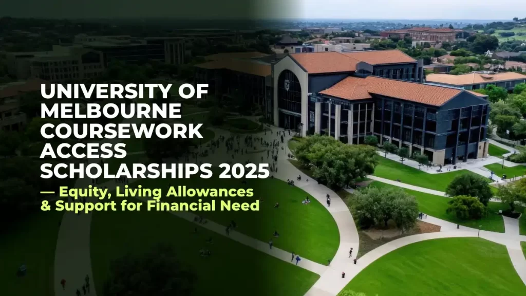 University of Melbourne Scholarships 2025–2026: Stipend, Tuition ...